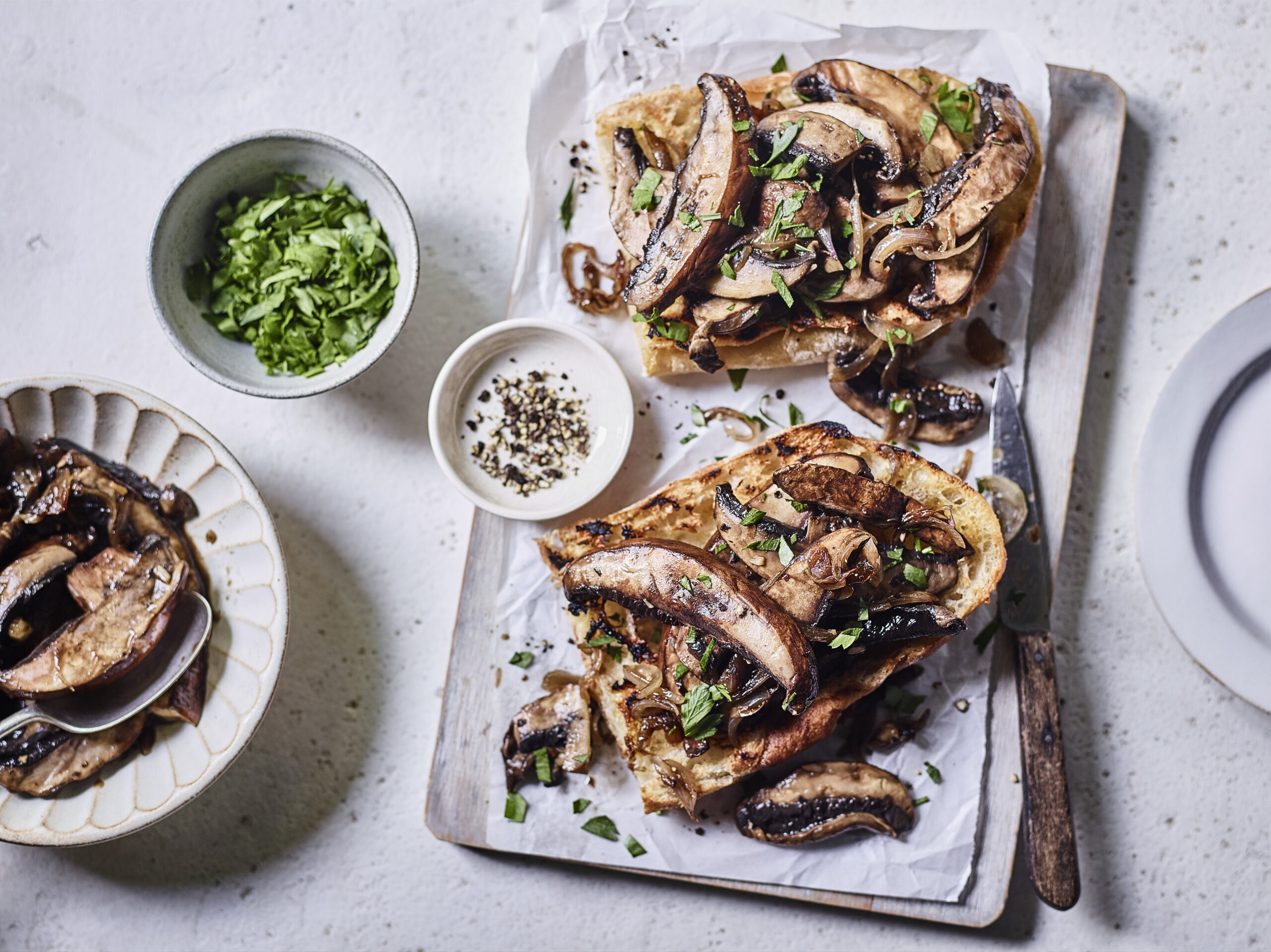 Garlic Mushroom Croutes - LoSalt US